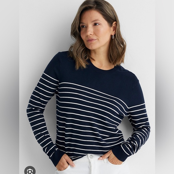 Saint James | Sweaters | Saint James Nautical Striped Navy Wool Sweater ...